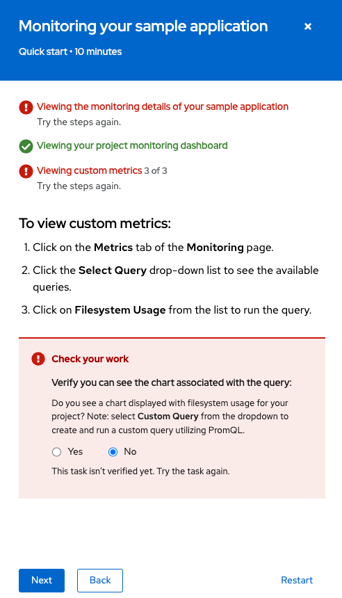 PatternFly 4 • Quick starts